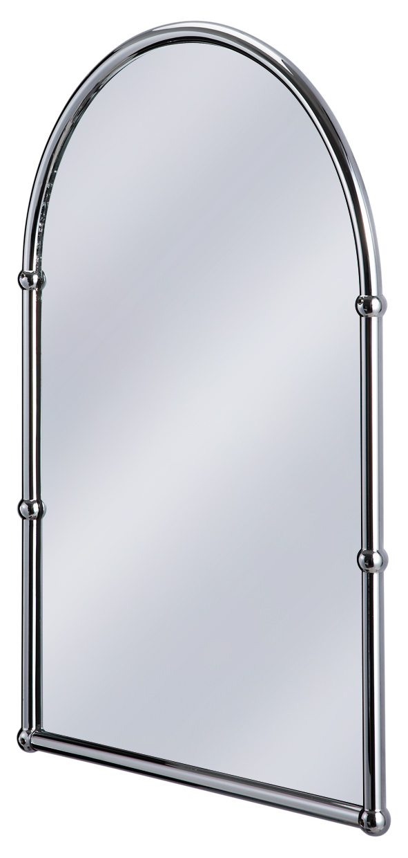Burlington Arched Mirror With Chrome Frame