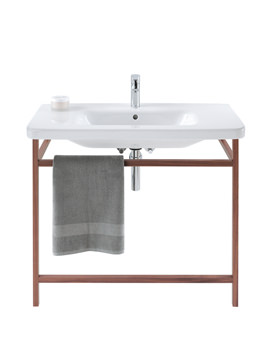 Basins with Wooden Stands | Basins with Chrome Support