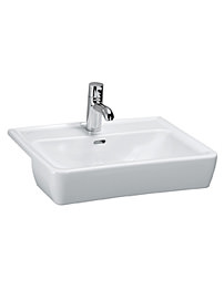 VitrA S20 1TH 55cm Semi-Recessed Basin